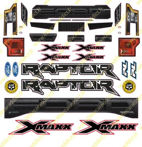 Planche Ford Raptor Xmaxx | Little Car Addict